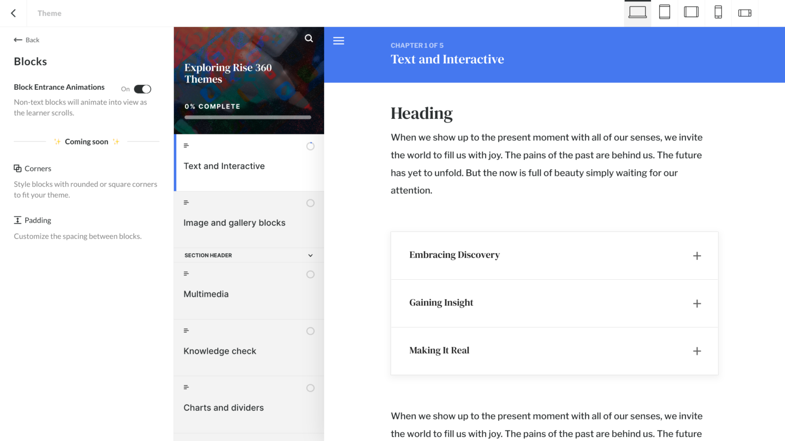 Articulate Rise Themes: A Detailed Review of New Customization Options ...